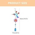 Spinners Hummingbird Bell Ornament Wind Bell Wind Chime 51x17cm Blue ...