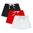 Cloaraye Boys Girls Shorts 3PC Kids Soild Color Drawstring Elastic ...