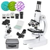 AmScope 40X-1000X Portable Student LED Microscope with Blank Slides and ...