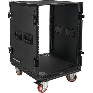 Sound Town 16U PA DJ Rack/Road ATA Case with 11U Slant Mixer Top, 20 ...