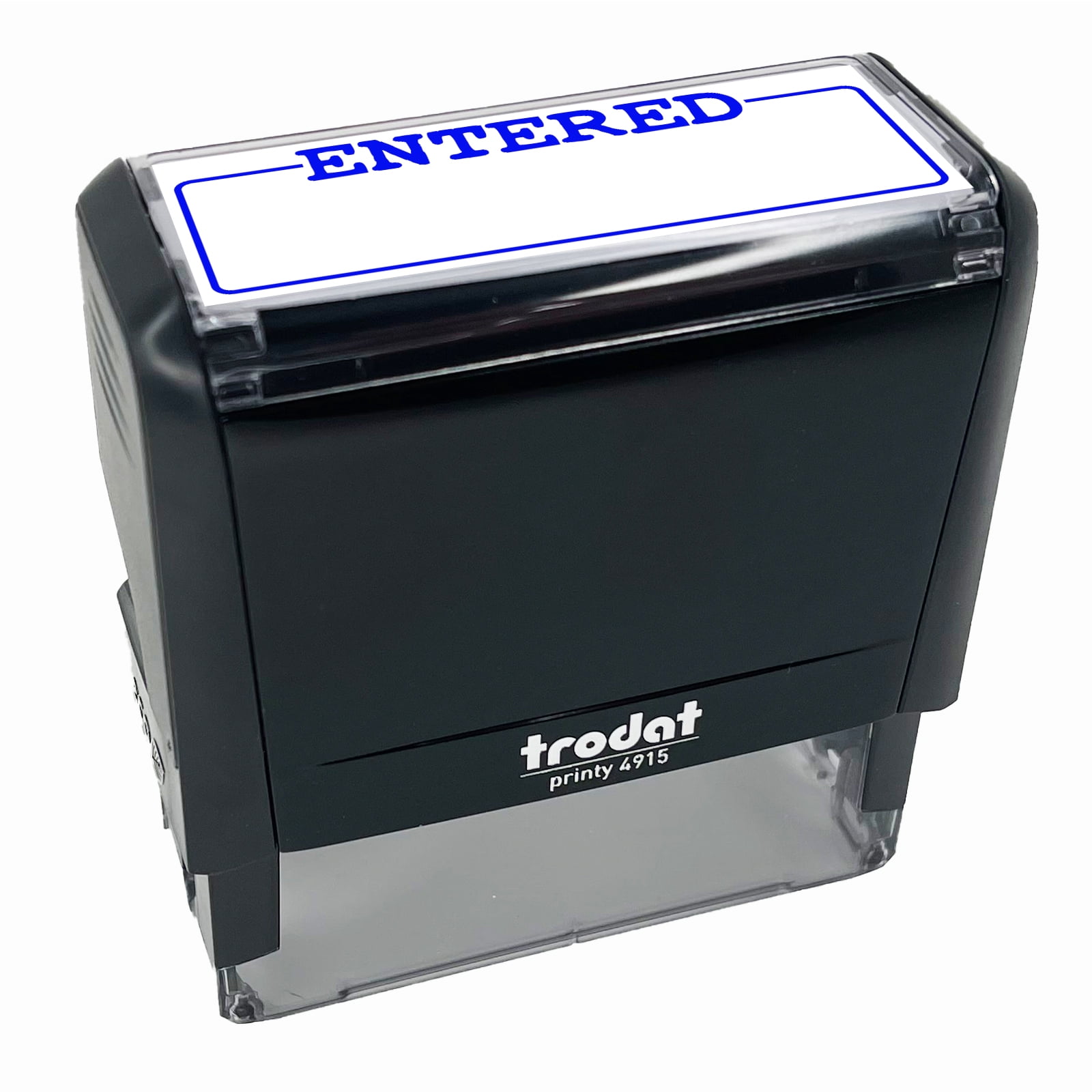 Entered Blank Box for Date Signature Self-Inking Rubber Stamp Ink ...