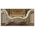 ACME Vatican Bench, Pu Leather, Light Gold & Champagne Silver Finish ...