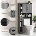 Over the Toilet Storage Cabinet with Barn Doors, Farmhouse Style ...