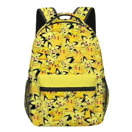 Pokemon Pikachu Backpack Book Bag All Over Print Gamer Bioworld Travel ...