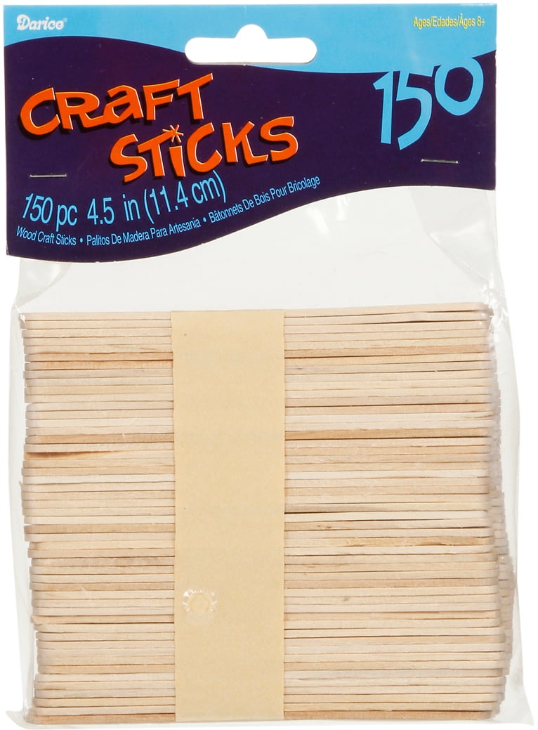 Jumbo Craft Sticks-Natural 4.5" 150/Pkg | Walmart Canada