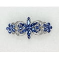 Faship Gorgeous Blue Rhinestone Crystal Flora Hair Barrette Clip - Walmart.com