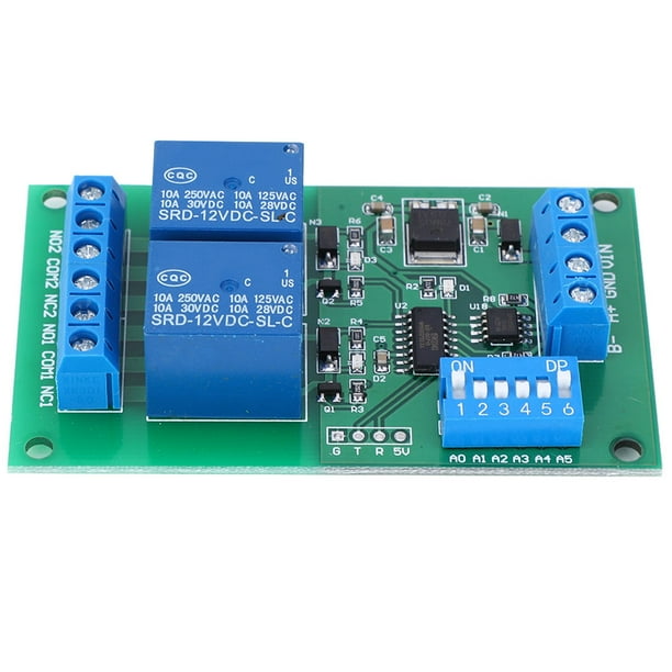 RTU & AT Command 2 CH RS485 Relay PLC Controller UART Serial Port Switch - Walmart.ca