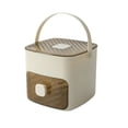 Cube Double-Deck Portable Ice Maker ,Easy Press Lid, Silicone Trays ...