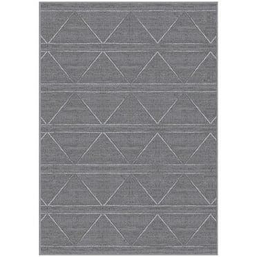 Better Homes & Gardens Grey Abstract Indoor Area Rug, 30" x 46 ...