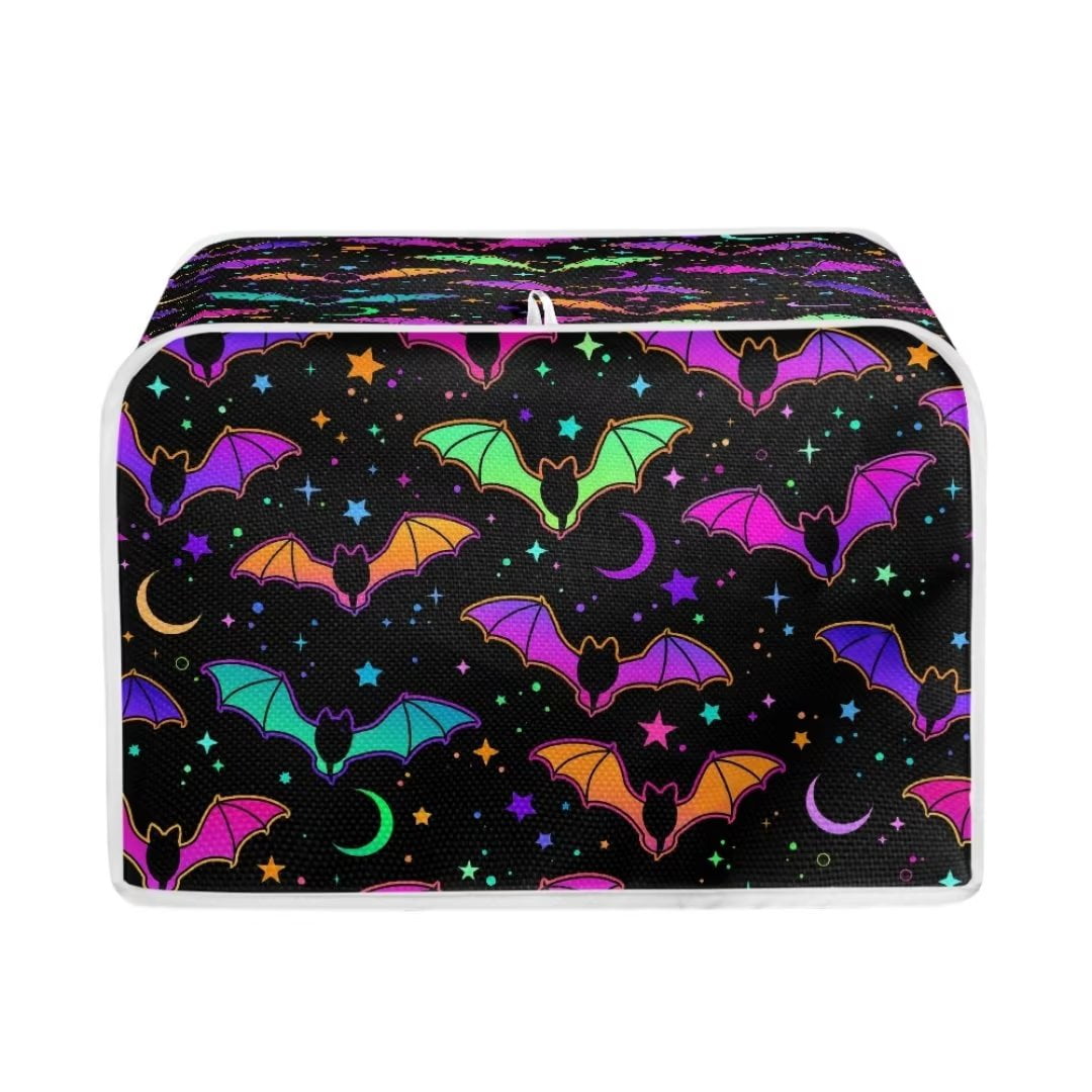 Renewold Bat Star Moon Toaster Covers 4 Slice Breadmaker Cover ...