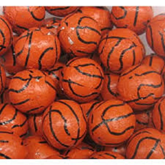 Sweetworks Foiled Basketballs Premium Solid Milk Chocolate, 1 Lb ...