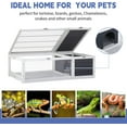 Dkelincs Tortoise Habitat Large Wooden Box Turtle Enclosure with ...