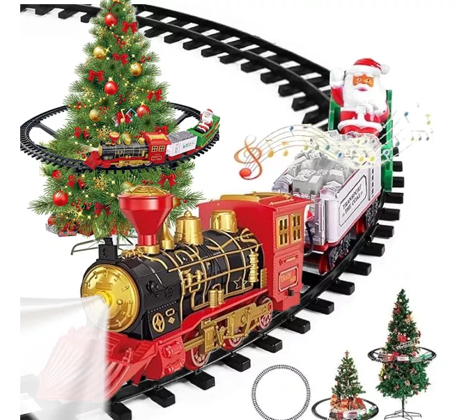 Tren Eléctrico Adornos Navideño Uso Dual Con Luces Y Sonidos | Walmart ...