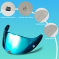 R1 Air Face Shield Visor Replacement for Scorpion Exo R1-Air T520 ...