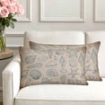 Blue Starfish Shells Conch Pillow Covers Set of 4, Coastal Vintage ...