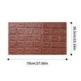 Clearance Sale!1Pack Faux Brick Peel and Stick Wallpaper 17.7" x 15.2 ...