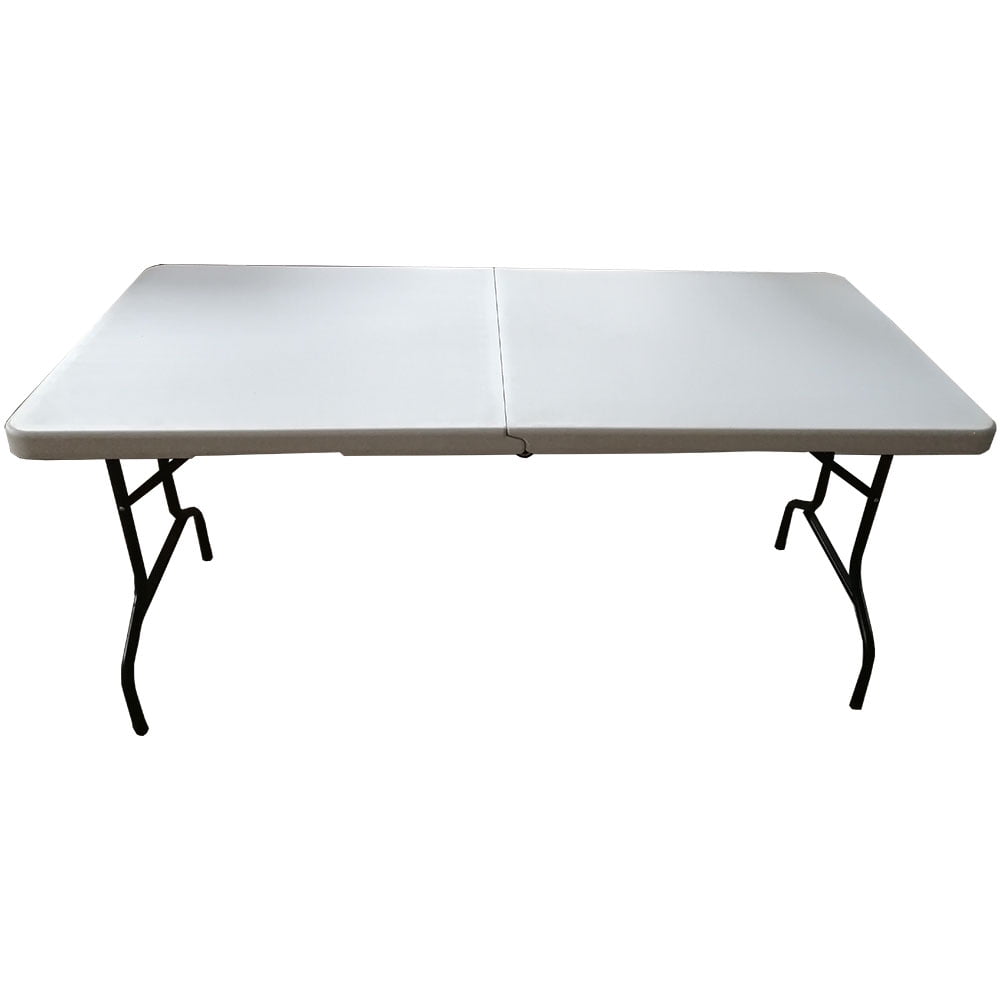 INTSUPERMAI Portable Plastic Folding Tables for Outdoor Garden BBQ ...