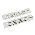 3D ABS Black Chrome Letters For Car Rear Trunk Sticker Fit For Mercedes ...