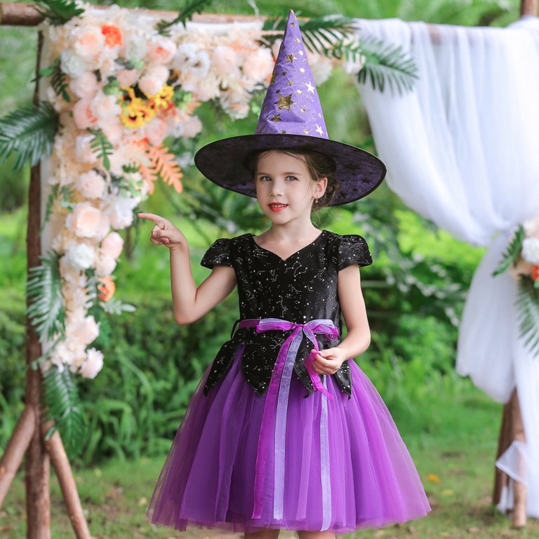 Girls Pink Witch Costume