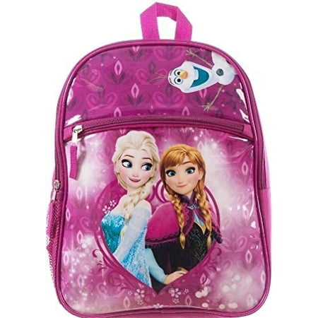 Frozen II Anna Elsa Olaf Pocket Backpack for Girls 15 Inch School Bag ...