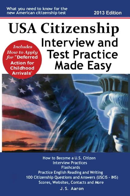 USA Citizenship Interview and Test Practice Made Easy (Paperback ...