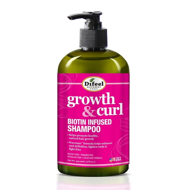 Difeel Growth And Curl Biotin Shampoo, 12 Oz.,Pack of 6 - Walmart.com