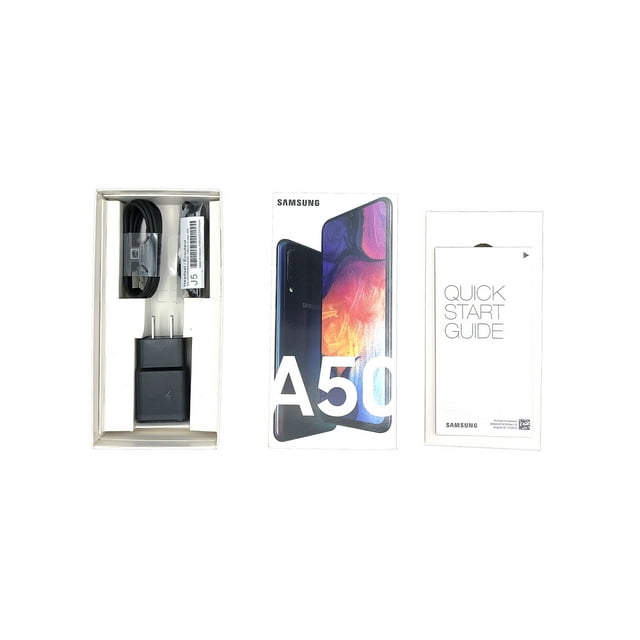 Samsung Galaxy A50 Fully Unlocked 64GB Black SM-A505U [RETAIL BOX ...