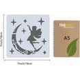 1 pc PET Plastic Drawing Painting Stencils Templates Square Fairy ...