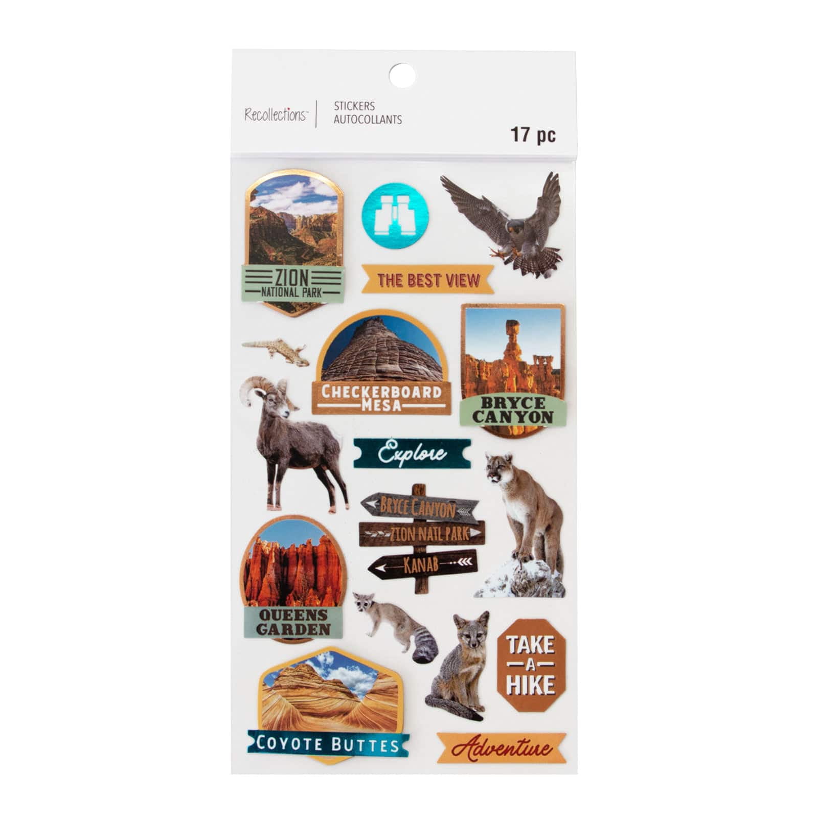 Buy 12 Pack: National Parks Dimensional Stickers by Recollections ...