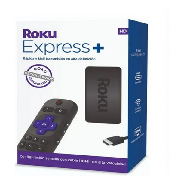 Roku Express Plus Roku Reproductor Streaming 4K HDR HDMI | Bodega Aurrera en línea