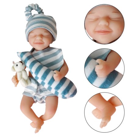 AAOMASSR Reborn Dolls 6In Full Body Reborn Dolls Lifelike Rebirth Doll ...