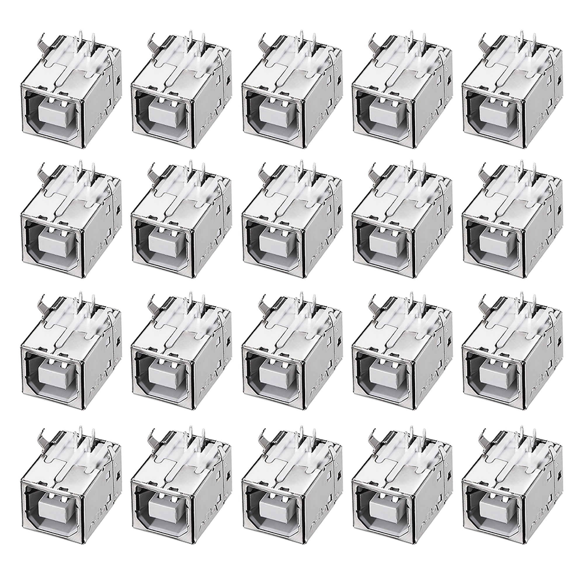 PCB USB Connector Type-B Female Jack 90 Degree DIP Printer Port 20pcs ...