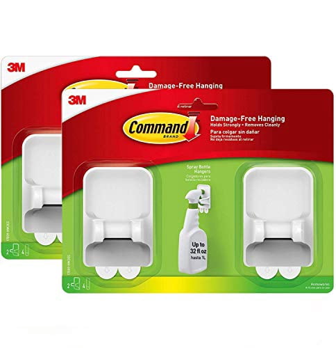 Command Spray Bottle Hangers Value Pack, 2-Hangers, 4-Large Strips ...