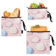 Set of 3 Reusable Storage Bags with Zipper , Food Storage & Bread ...