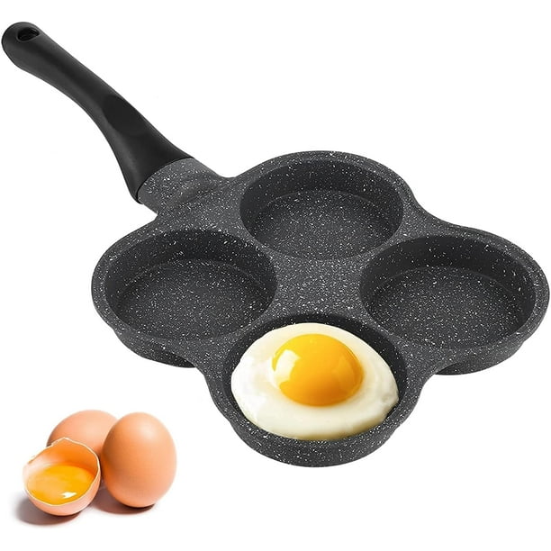 Crepe Pan Non-Stick Frying Pan, Aluminum 4 Holes Crepe Omelette Eggs ...