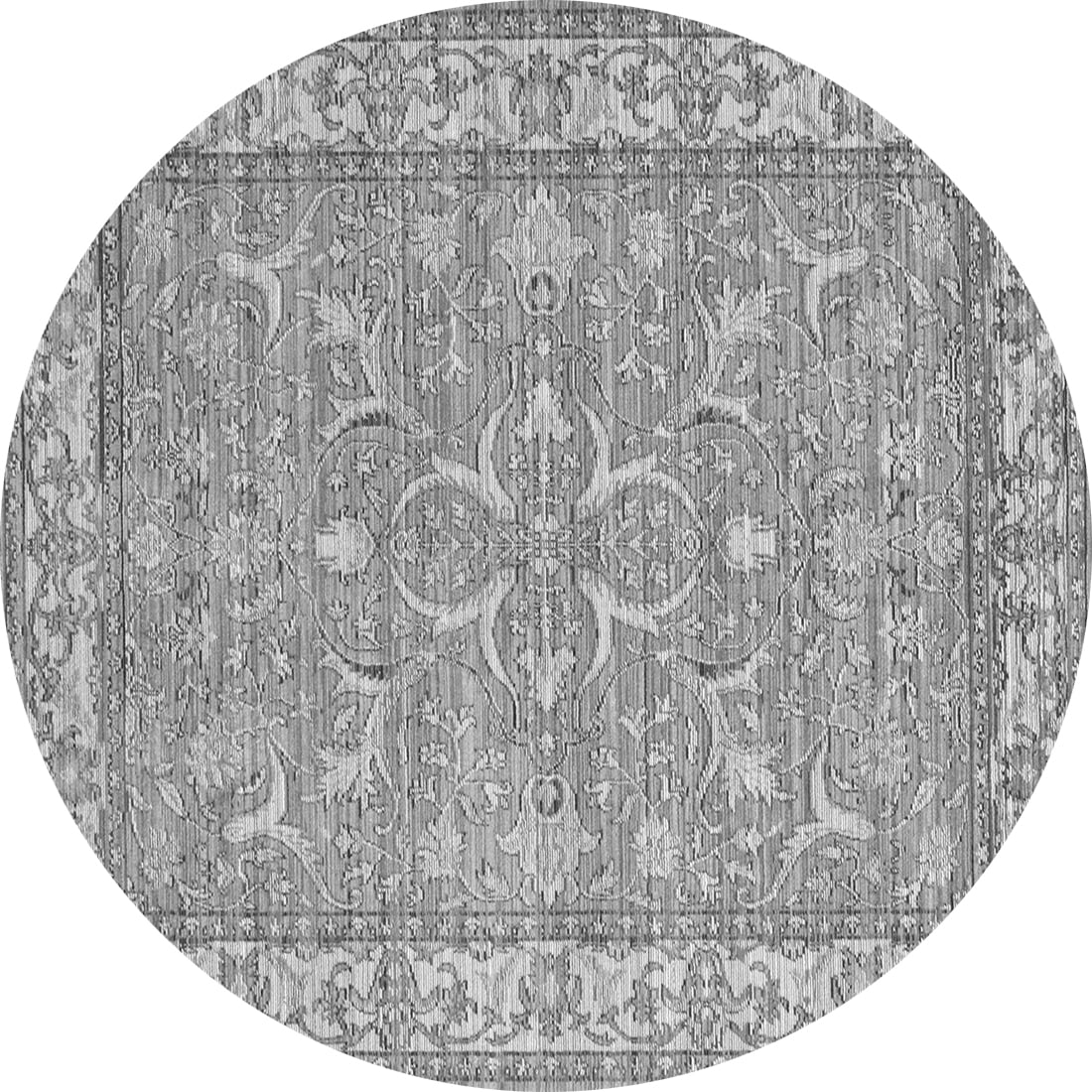 Ahgly Company Indoor Round Abstract Gray Contemporary Area Rugs, 8 ...