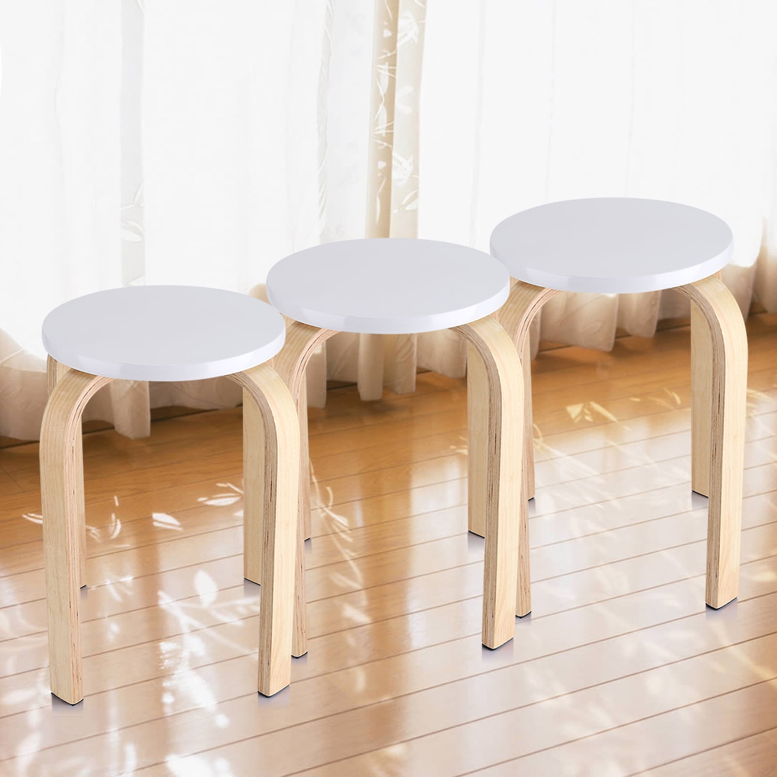 Click here for Zaqw Topincn Backless Round Stool Anti-Slip Bentwo... prices