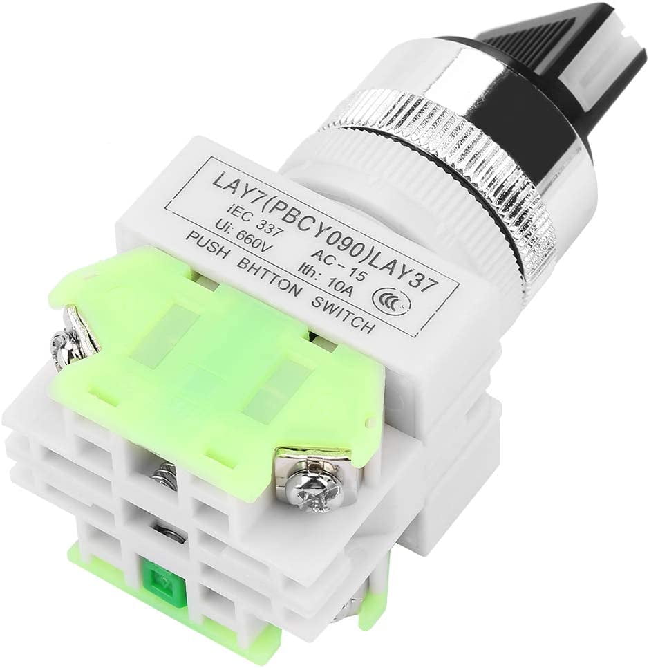 Interruptor rotativo autoblocante 220V con selector de 3 posiciones LAY37-20X/31 con buen ...