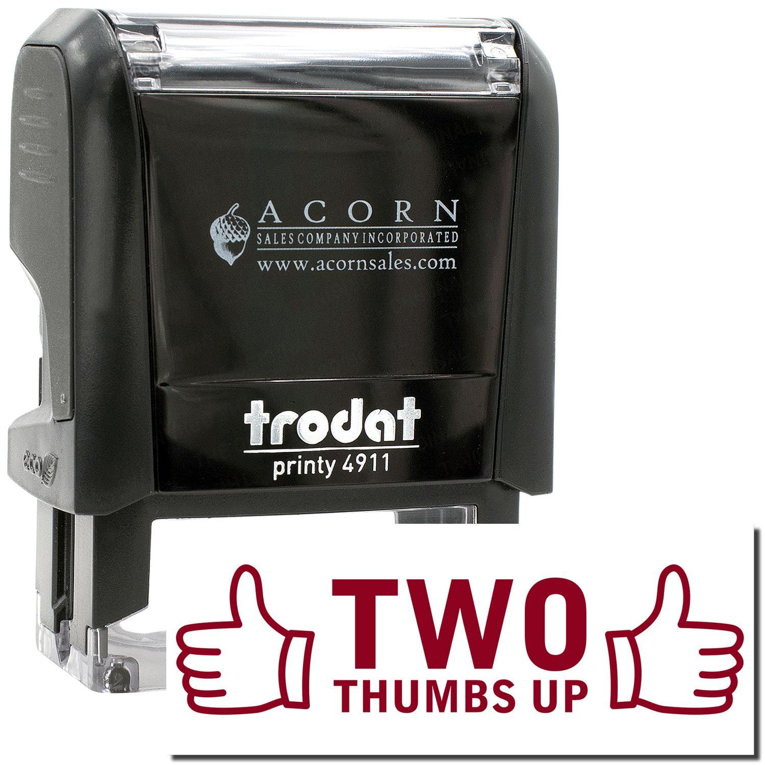 Self-Inking Two Thumbs Up with Thumb Icon Stamp, Trodat Printy 4911 ...