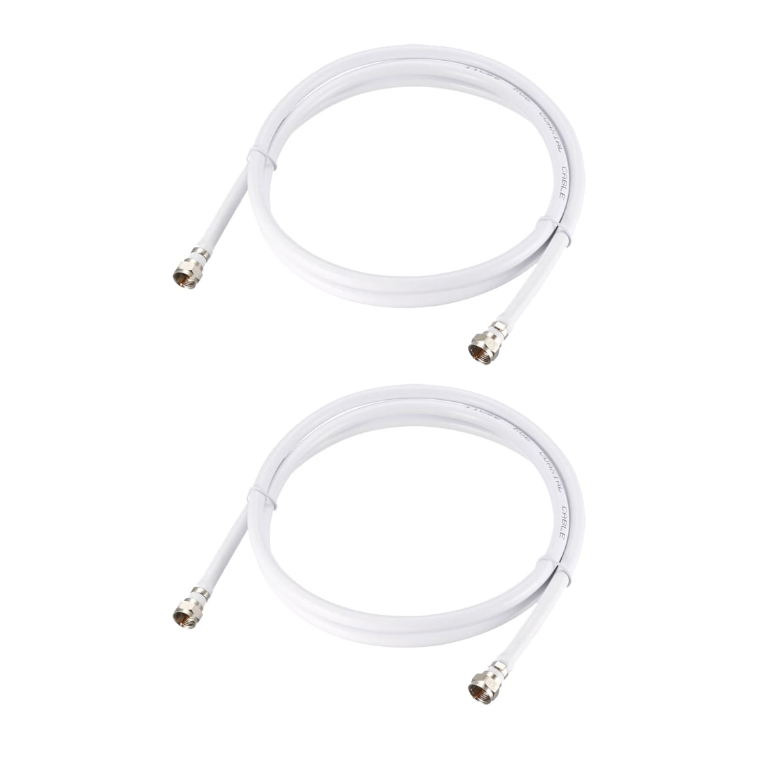 RG6 Coaxial Cable Con F Tipo Macho a F Tipo Macho Conectores 4Pies 2Uds ...
