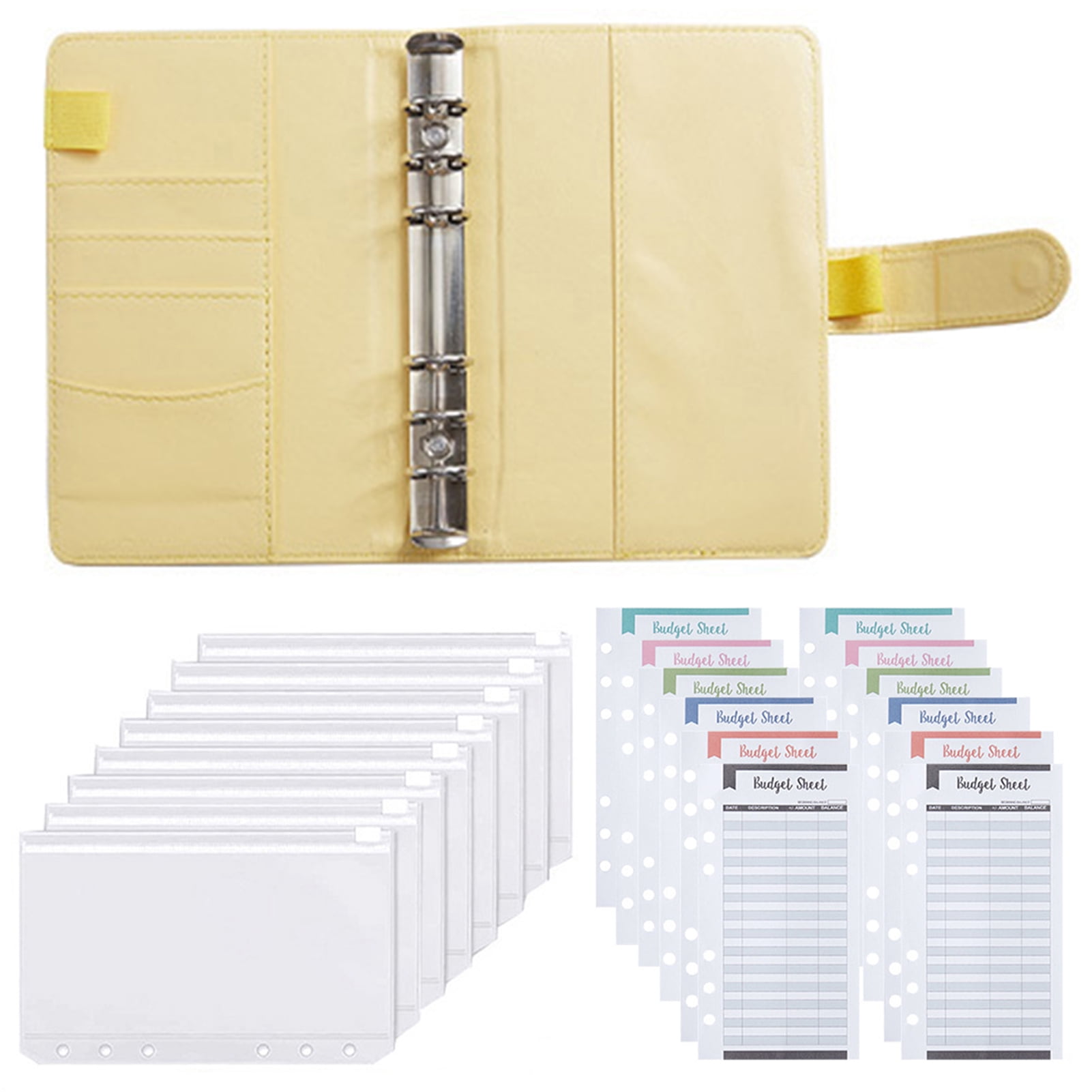 Budget Binder Notebook Set- Zipper Pockets, Budget Sheets, Smooth ...