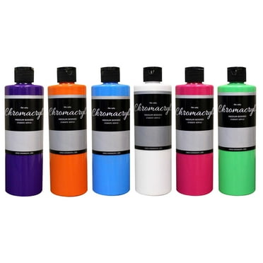 Chroma Mural Paint Set 6-Color Pint Bright Set - Walmart.com