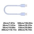 Stylish & Efficient USB C to USB A Fast Charging Cable 60W USB C to USB ...
