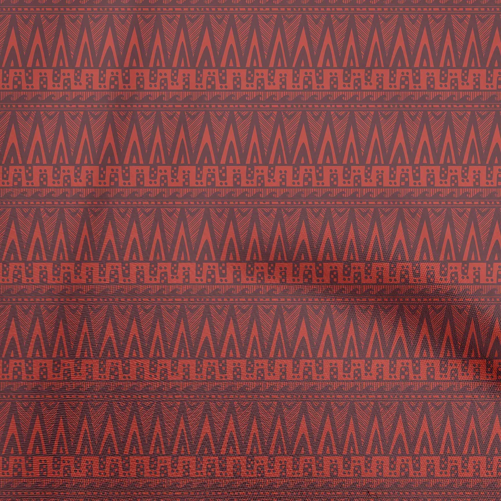 oneOone Velvet Maroon Fabric Tribal Sewing Material Print Fabric By The ...