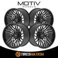 Motiv 424MB Mutant Gloss Black Machined Wheel Rim, 20" x 9" 6 x 135mm/6 ...