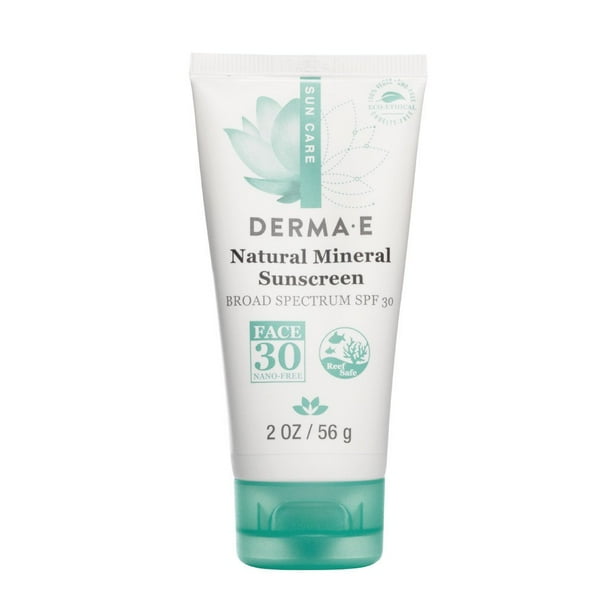 Derma E Natural Mineral Facial Sunscreen, SPF 30, 2 Oz - Walmart.com