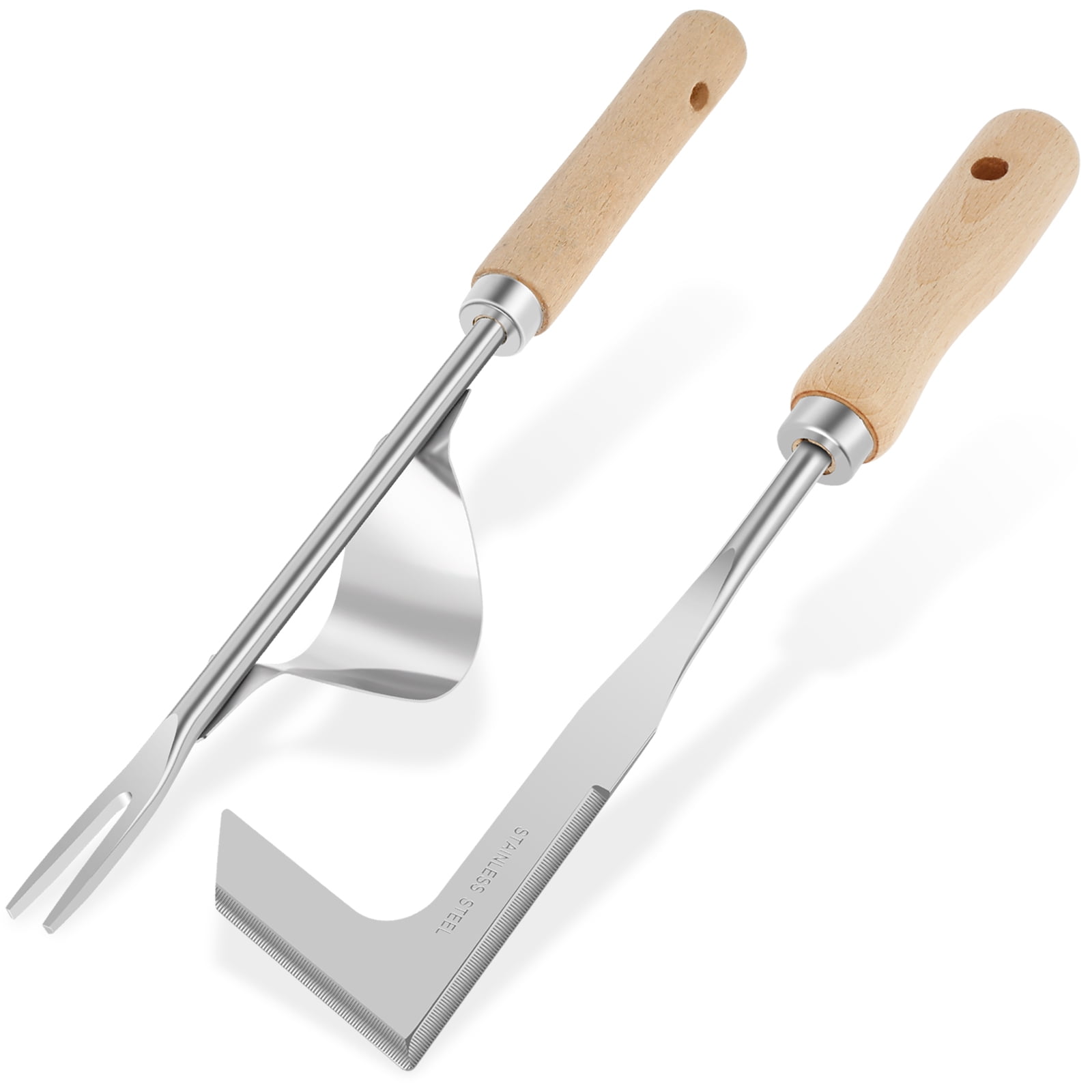 Adifare 2Pcs Crack Weeder Stainless Steel Weed Puller Tool Lightweight ...