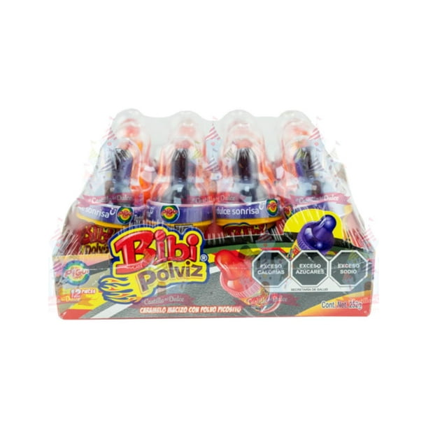 Pack de 12 Dulce con Polvo Pigui Bigui Polviz 12 piezas Pigui Polvo ...