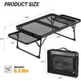 QuellQuest 3ft Outdoor Grill Table, Foldable Camping Table, Portable ...