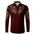 Conairie Mens Western Shirts Cowboy Embroidered Button Collar Long ...